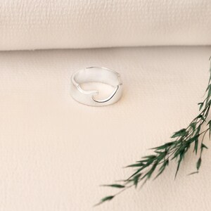 Couple Matching Promise Ring | Wave Rings for Couples, Engagement Ring ...
