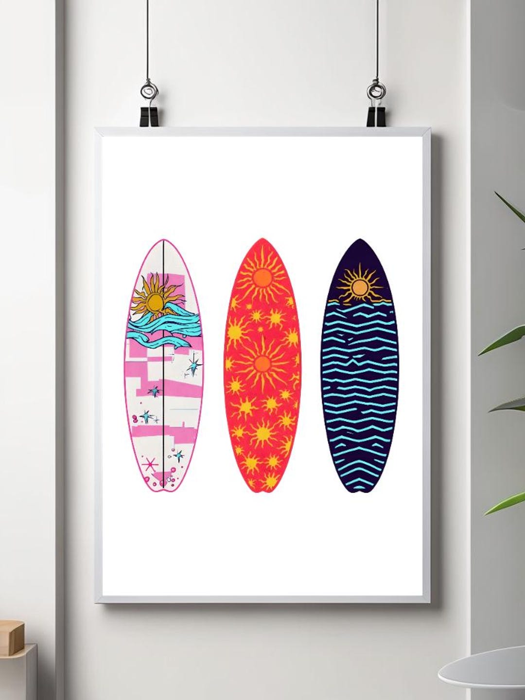 Vintage Surf Poster - Matte Vertical Posters, Surf Art, Surfboard ...