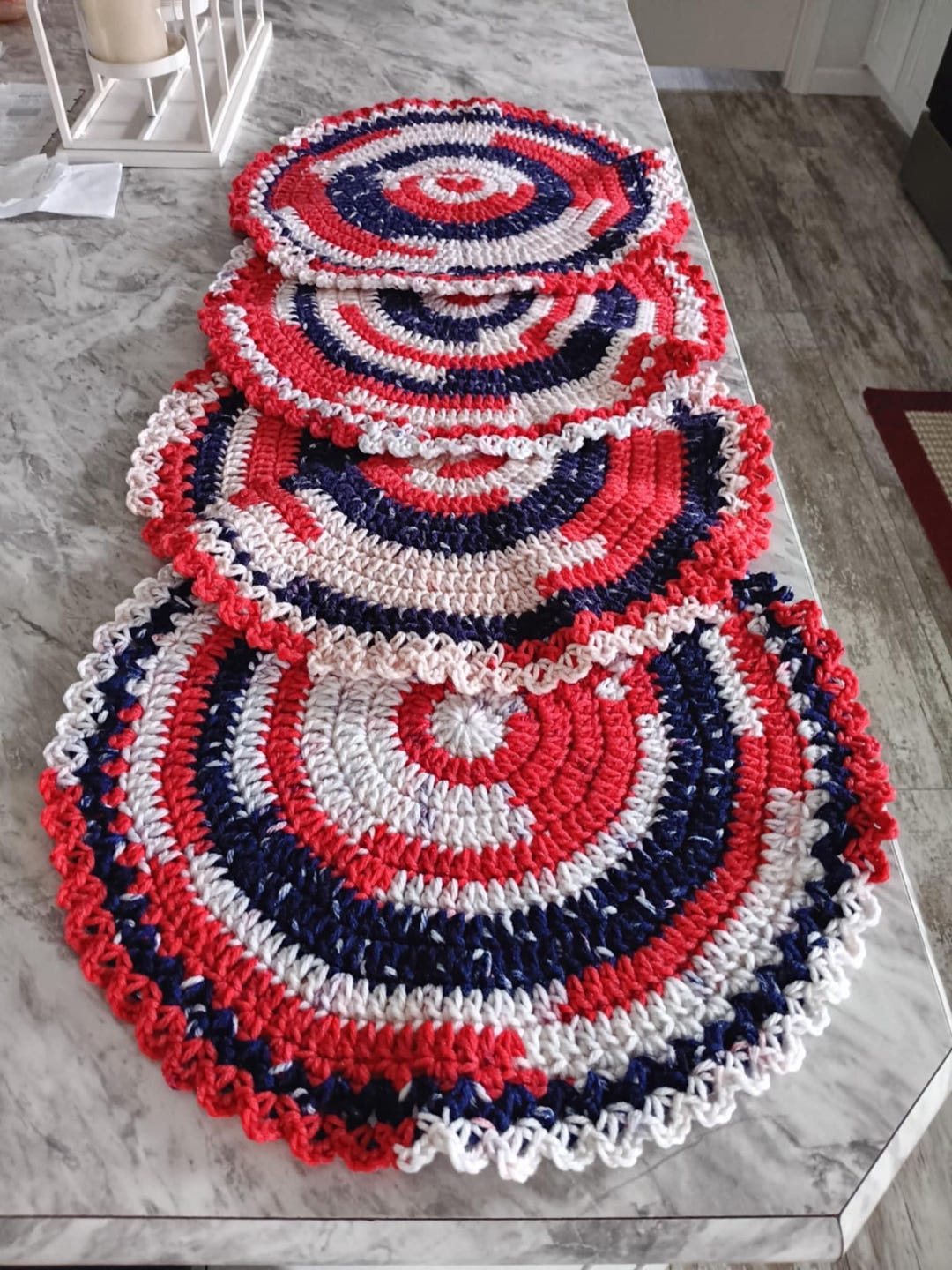Round Patriotic Placemats - Etsy