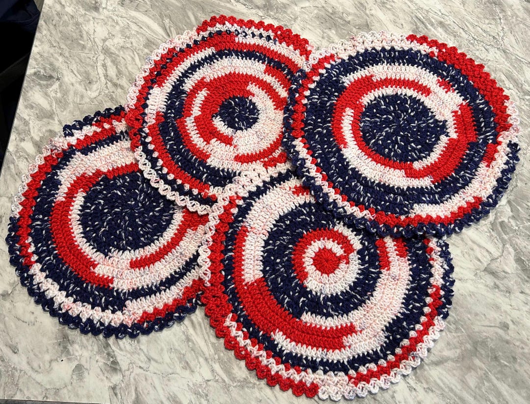 Round Patriotic Placemats - Etsy
