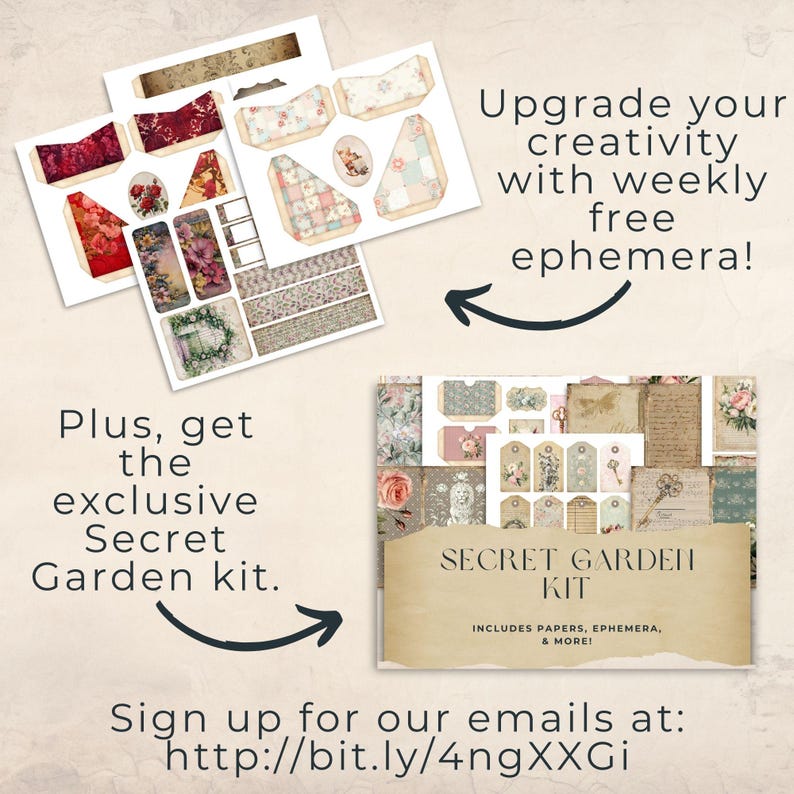 Lilac Junk Journal Kit, Gardening Printable, Shabby Chic, Spring ...