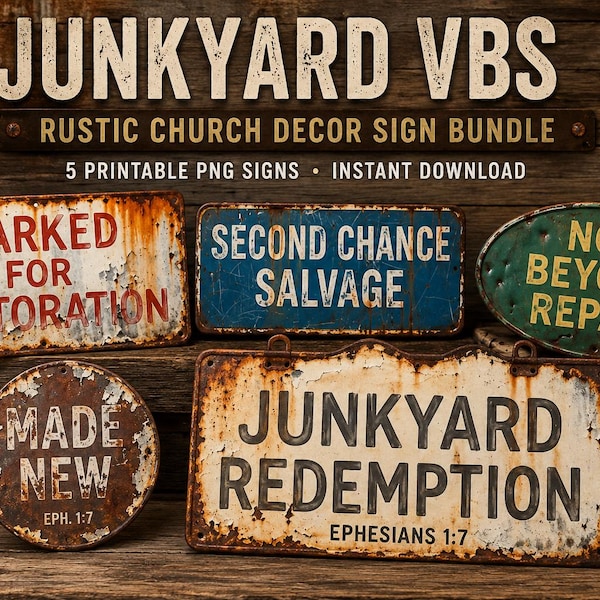Vbs Signs Printable - Etsy