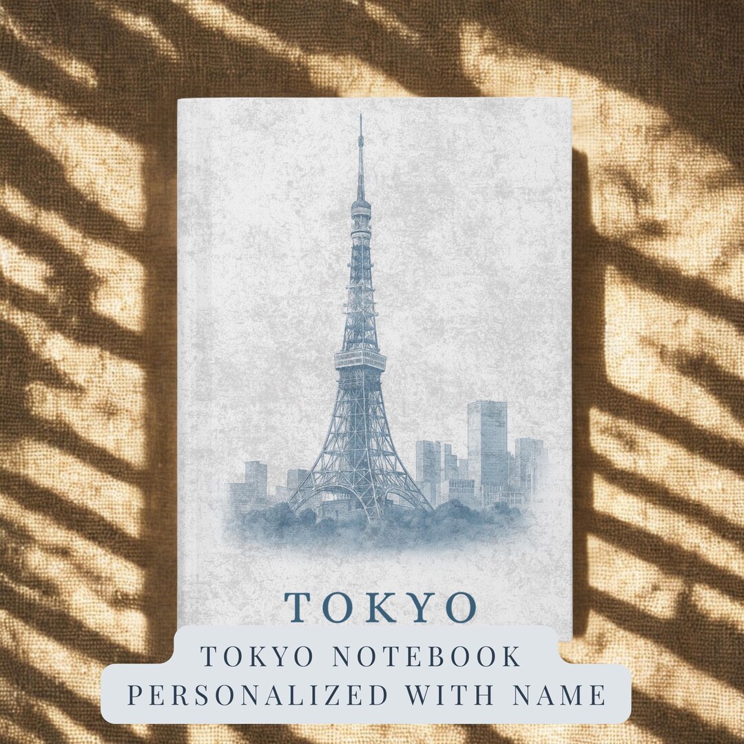 Tokyo Notebook | Tokyo Tower Journal | Personalized Travel Gift ...
