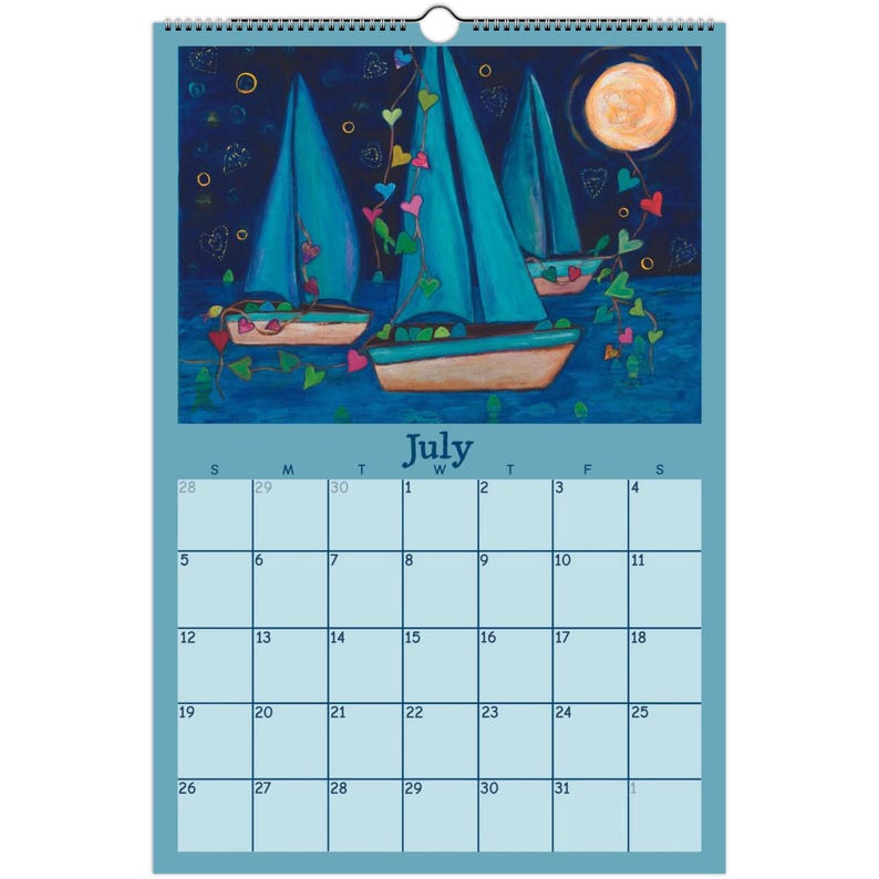 2026 A Whimsical Year Wall Calendar, Art by Elizabeth Claire - Etsy