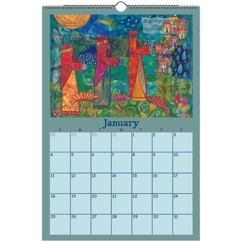 2026 A Whimsical Year Wall Calendar, Art by Elizabeth Claire - Etsy
