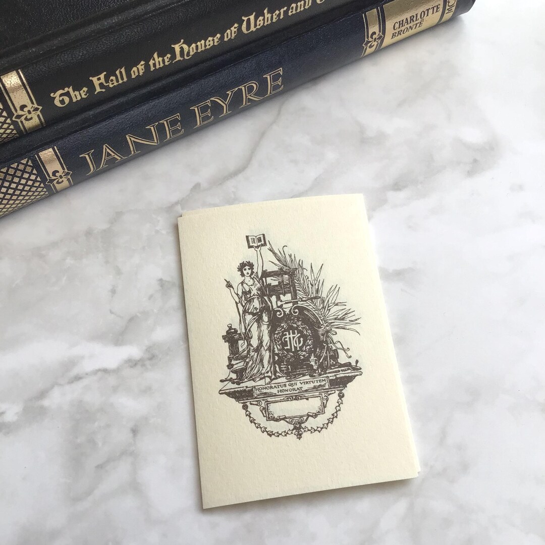 Vintage Ex Libris Labels – Set of 10 Italian Bookplates With ...