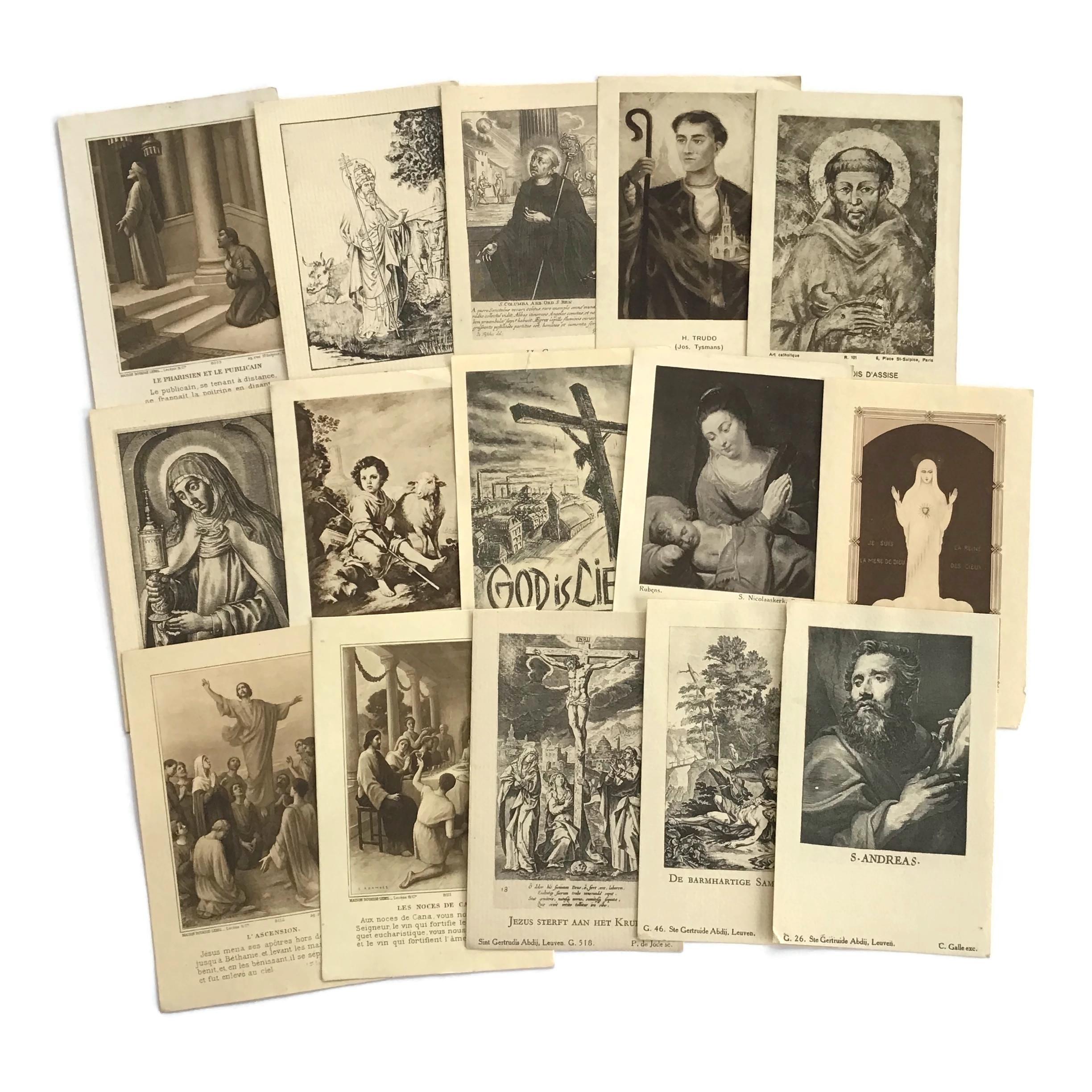 Set of 15 Vintage Devotional Cards – Flawed Paper Lot - Etsy