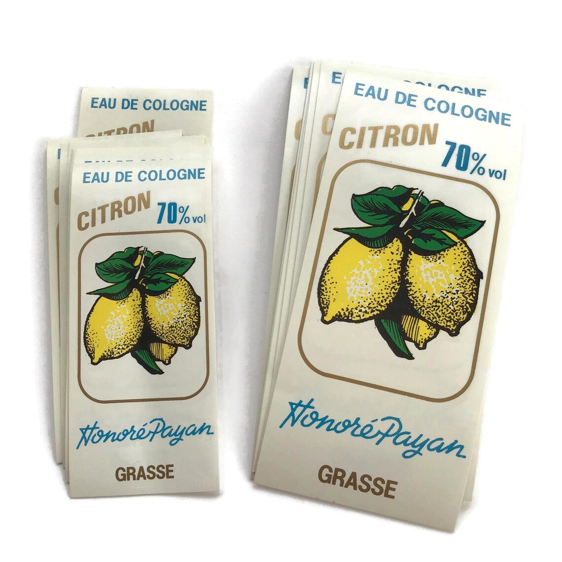 Vintage Lemon Cologne Labels – Set of 20 Honoré Payan Citron Labels ...
