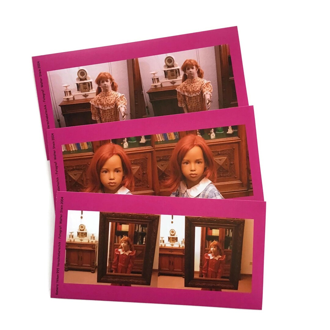 Set of 3 Stereoview Cards – Walter Stein Doll Photography – Modern ...