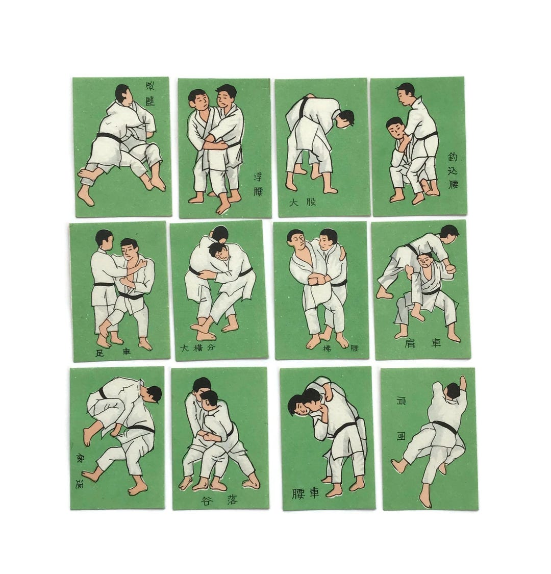 Vintage Matchbox Labels – Judo Techniques Set – Martial Arts Ephemera ...