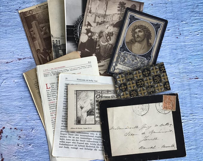 Antique Catholic Ephemera Lot – Jesus Christ Holy Cards, Postcards ...