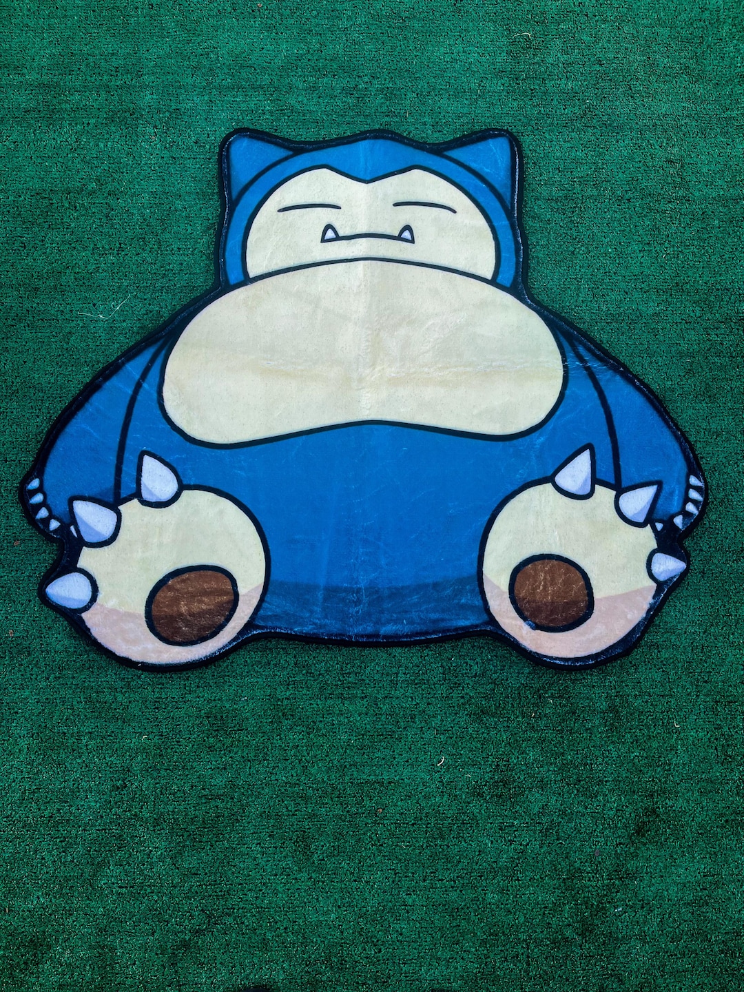 Customized Snorlax Pokémon Anime Rug Handmade Fluffy Rug Anime Gift ...