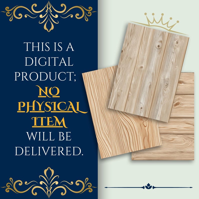 Wood Grain Seamless Digital Paper Set: Rustic Scrapbook Backgrounds ...