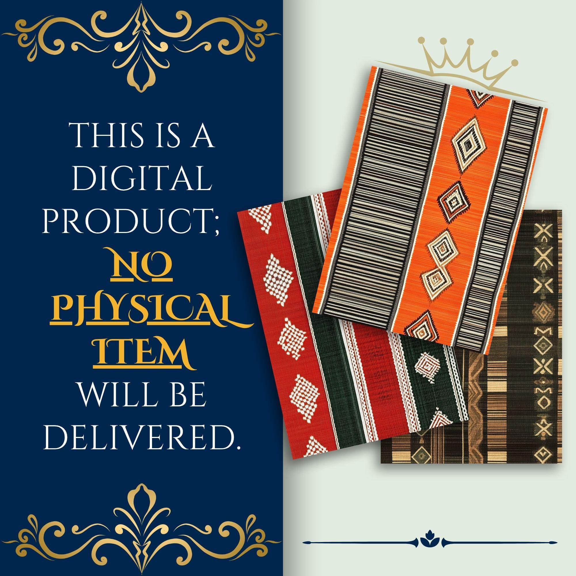 Philippine Kalinga Textile-inspired Seamless Digital Paper Set - 14 ...
