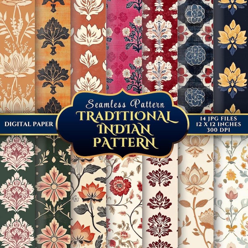 Indian Patterns - Etsy UK