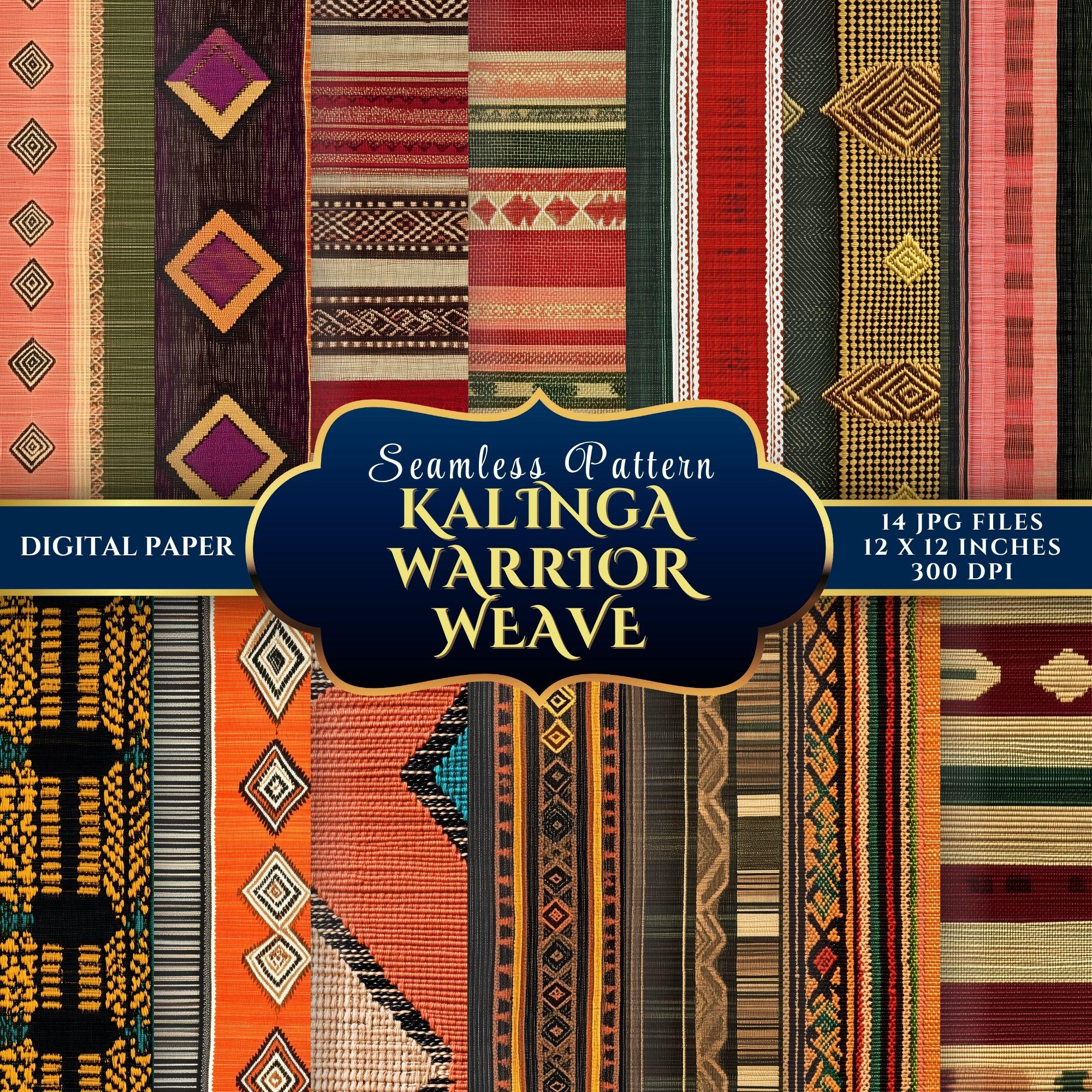 Philippine Kalinga Textile-inspired Seamless Digital Paper Set - 14 ...