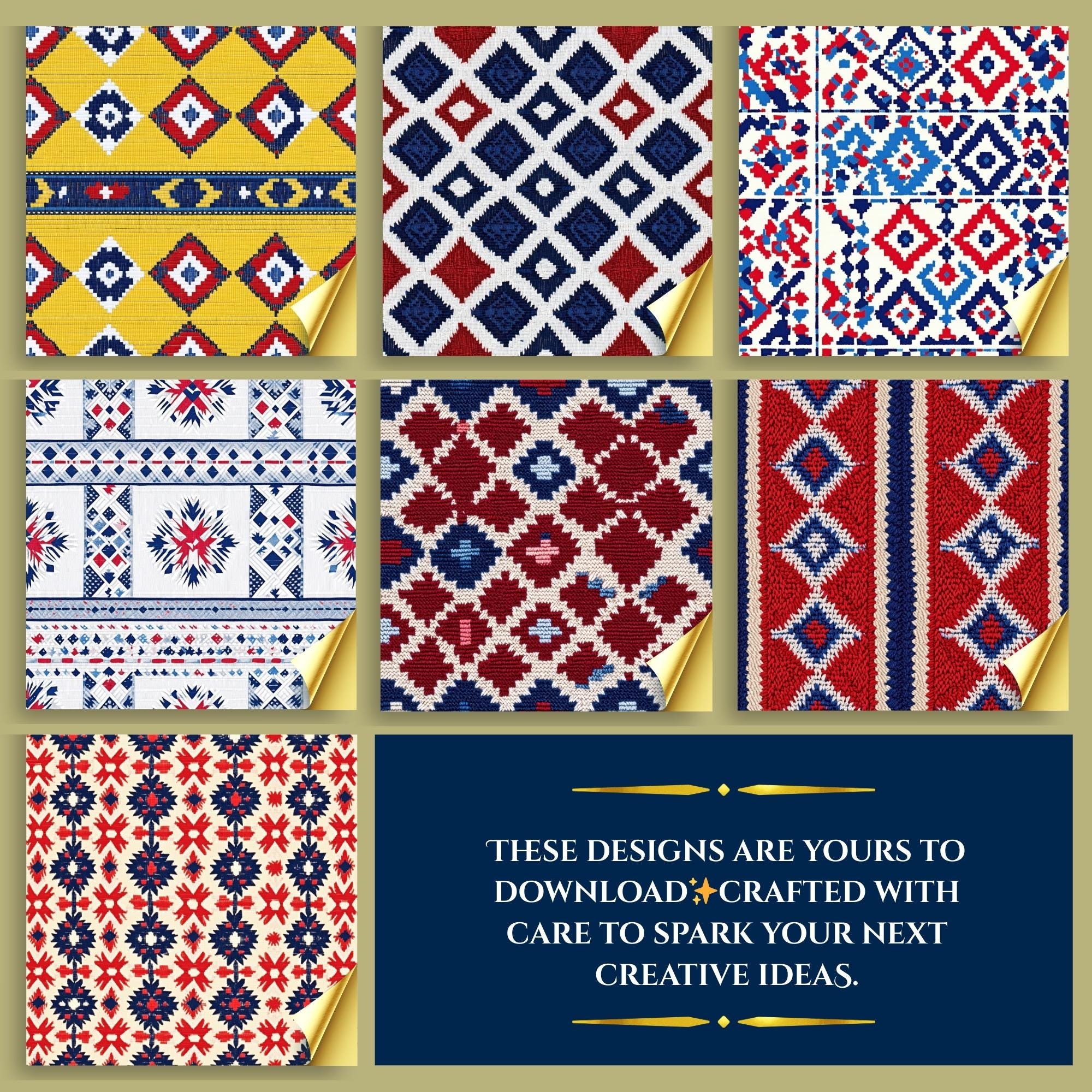Vinta Filipina Seamless Pattern Digital Paper for Scrapbooking and ...