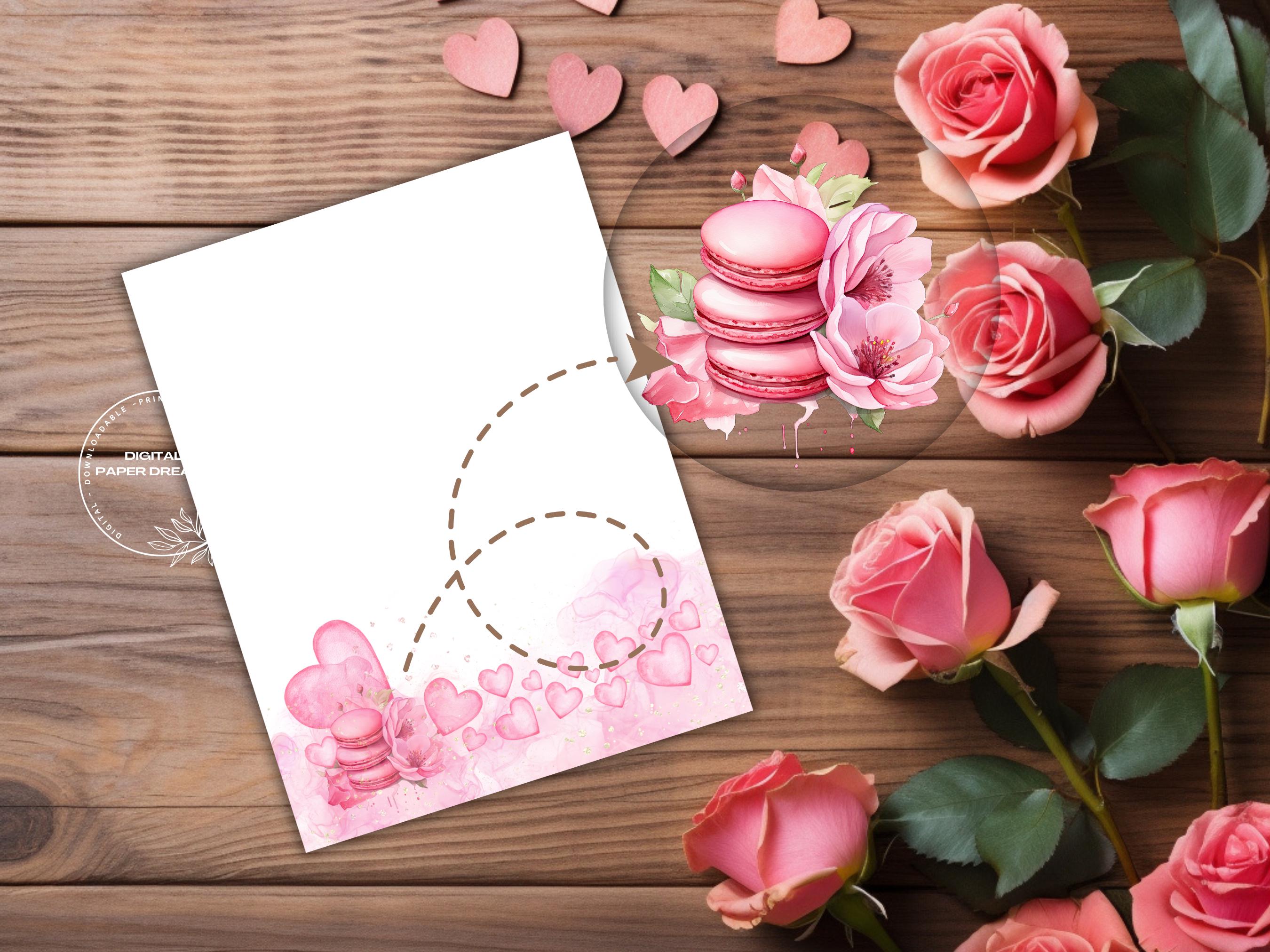 Valentine's Day Printable Stationery | Love Writing Paper | Heart ...