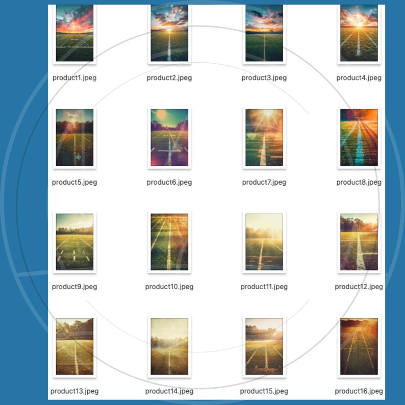 32 Football Field Backdrops: Senior Photo Backgrounds (digital Download ...