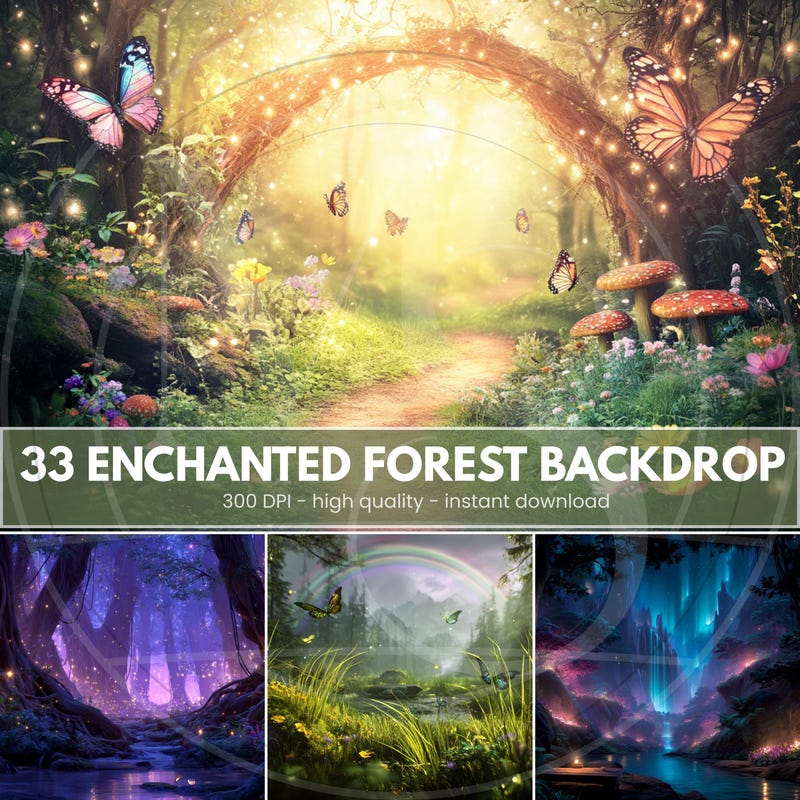 Enchanted Forest Backdrop - Etsy