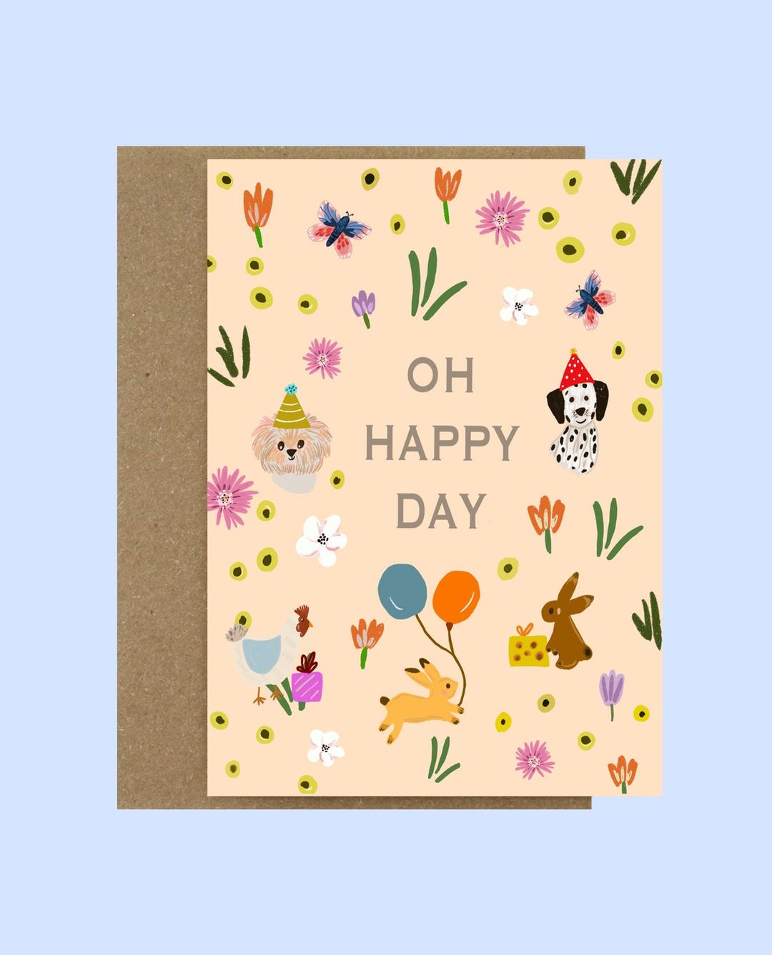 Printable Animal Birthday Card, Cute Kids Party (digital Download) - Etsy