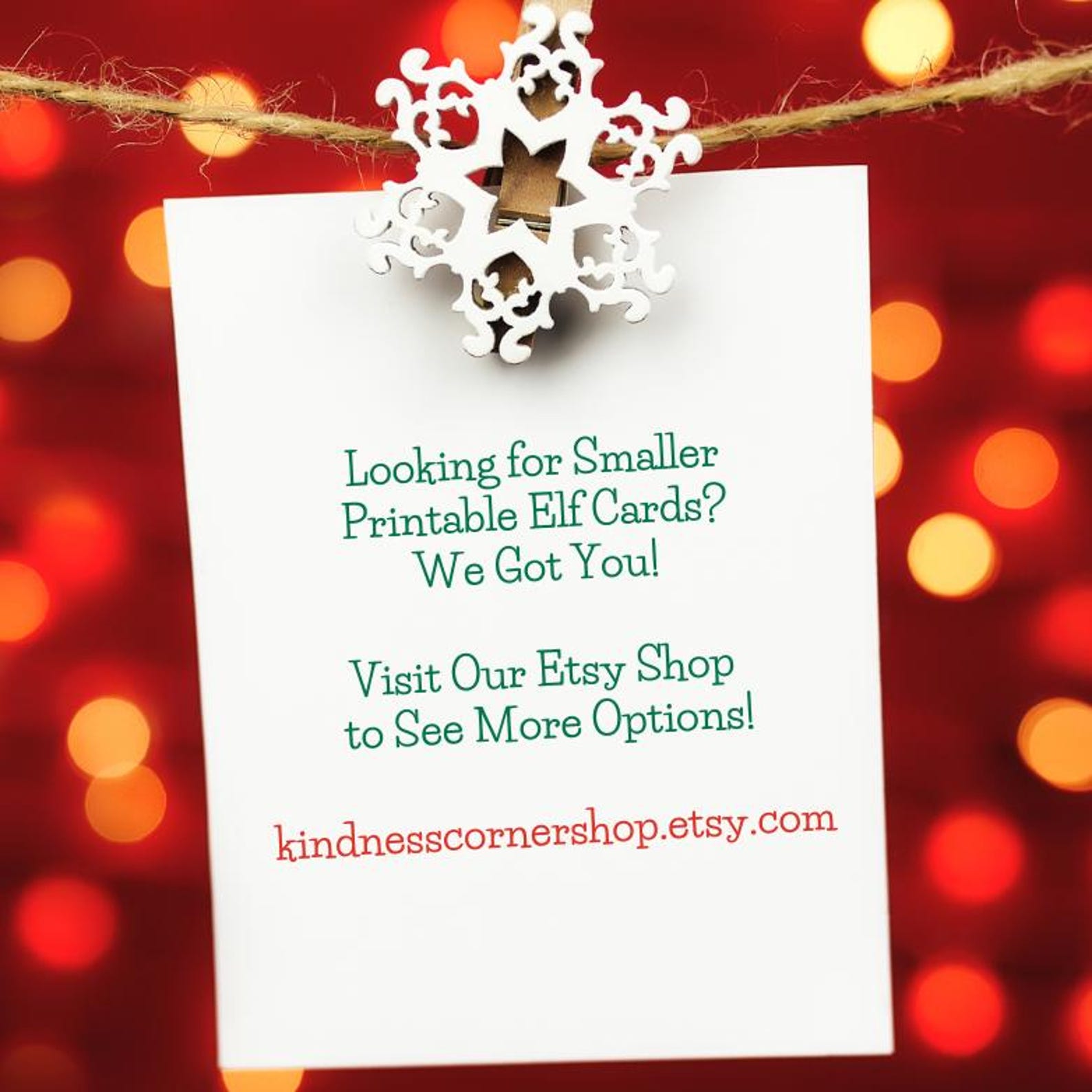 Printable Holiday Kindness Note Cards With Elf Letter – 30 Acts of ...