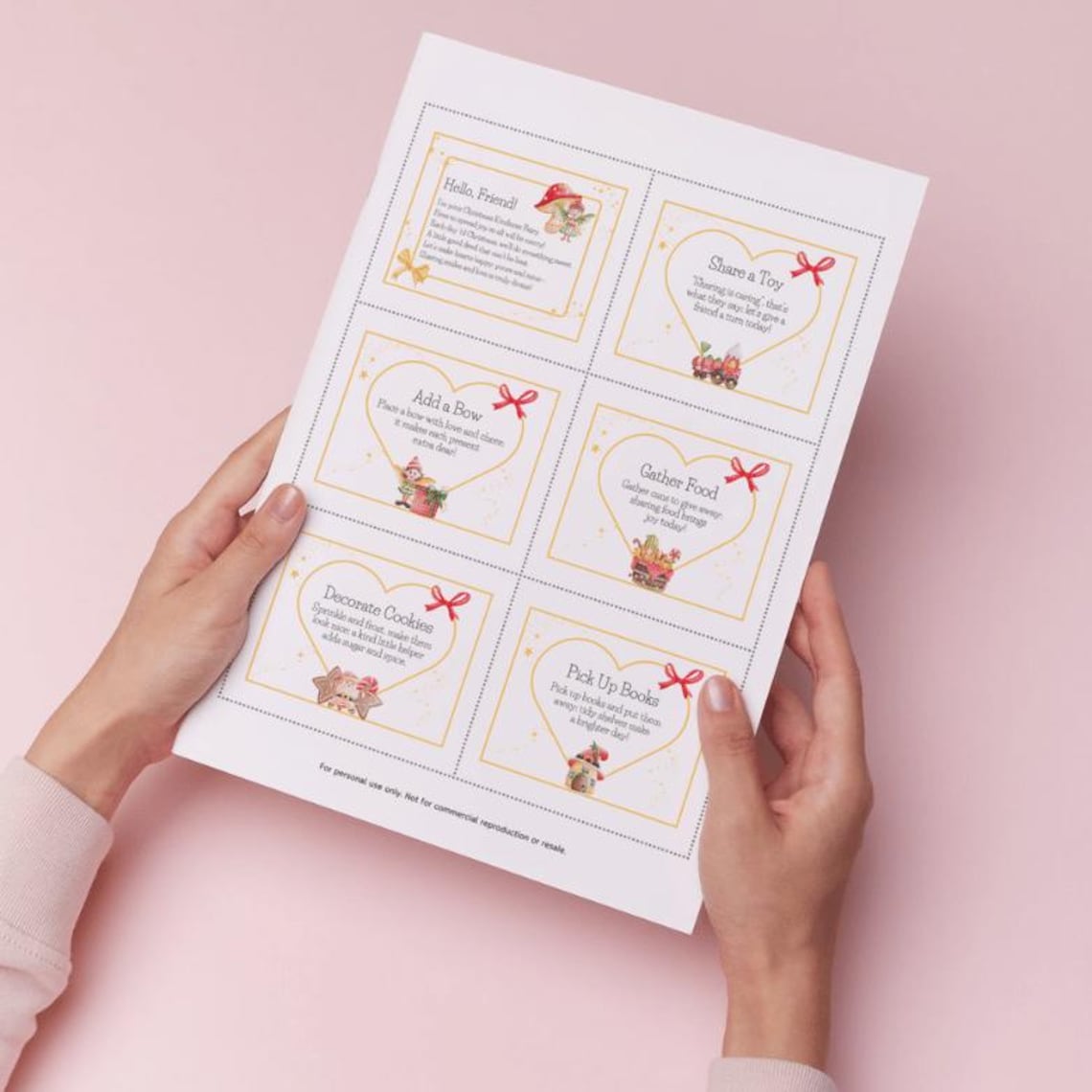 30 Printable Christmas Kindness Cards for Children – Fairy Edition ...