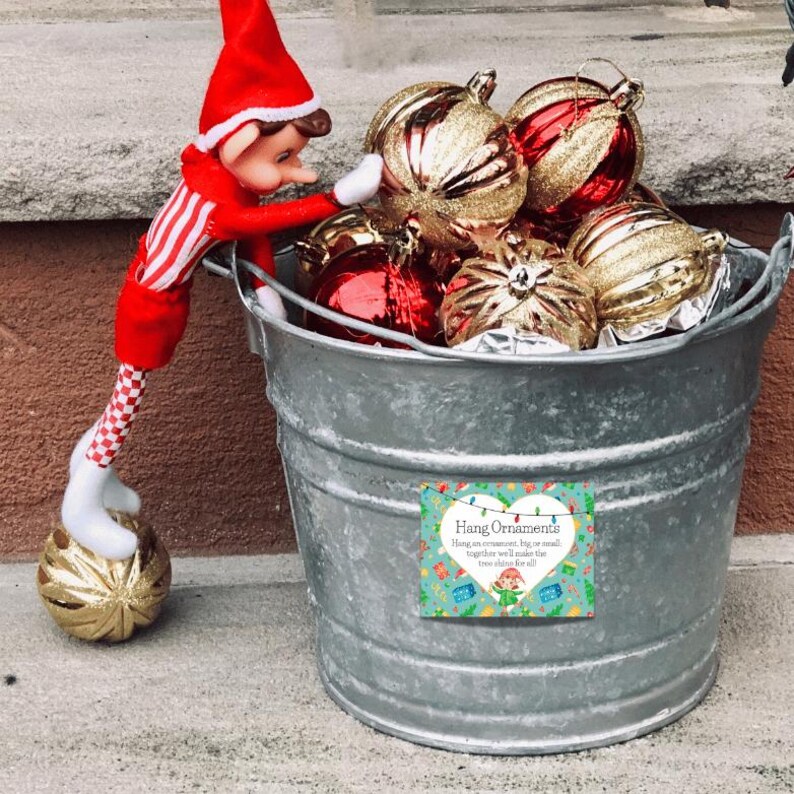 Printable Holiday Kindness Note Cards With Elf Letter – 30 Acts of ...