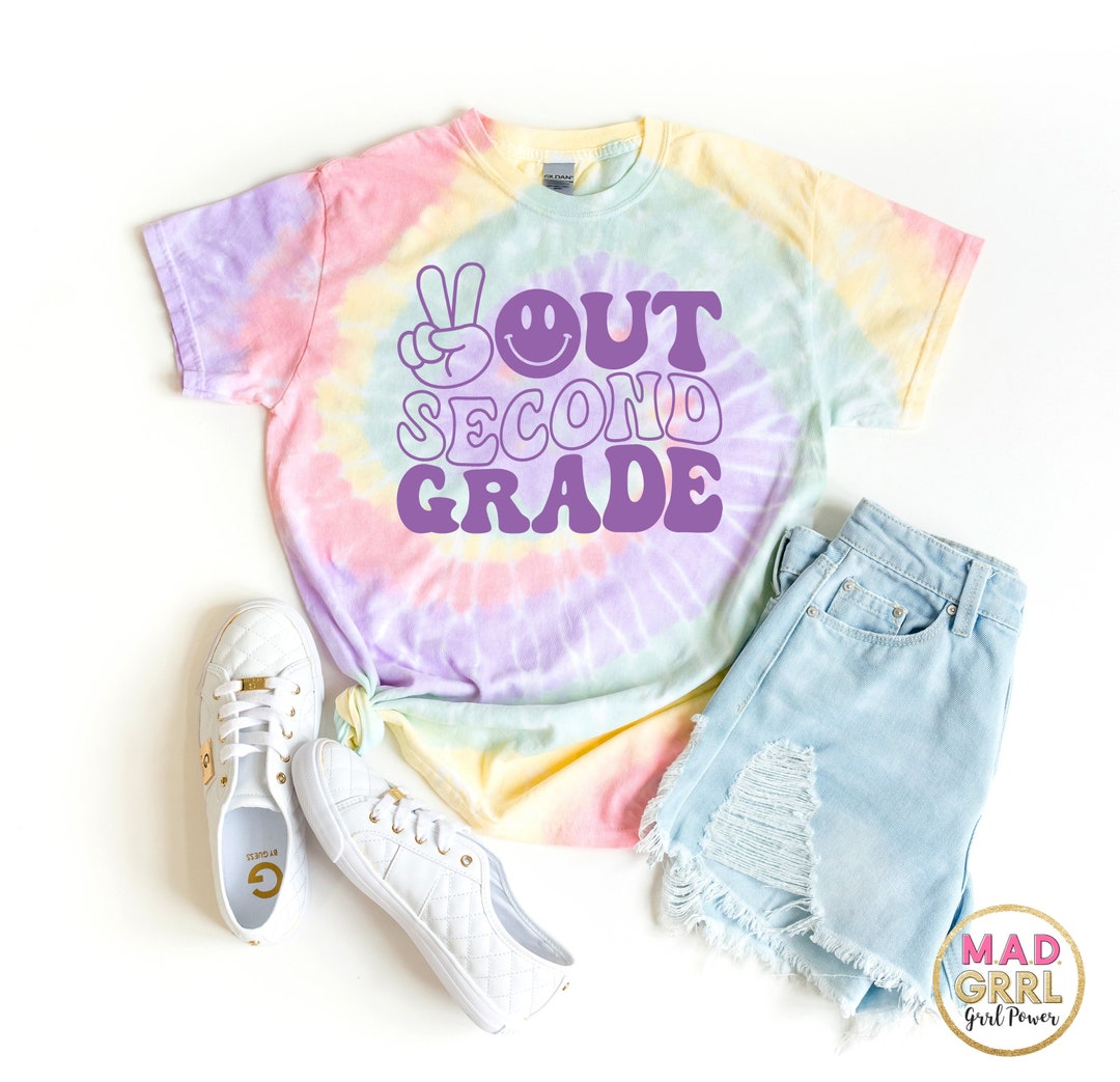 Peace Out Second Grade, Peace Out 2nd Grade, Last Day of School Shirt ...