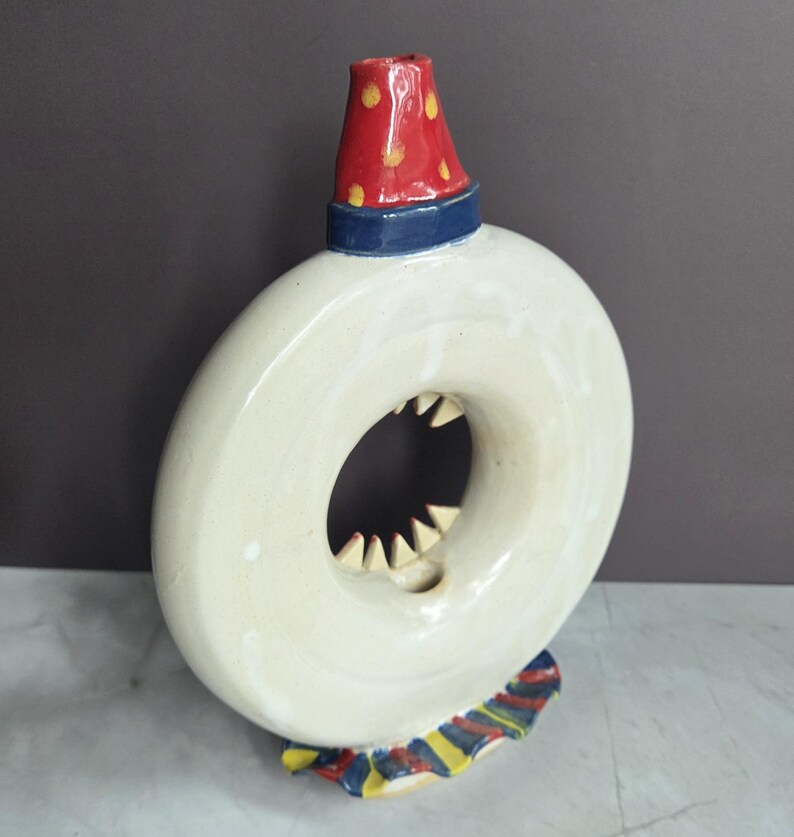 Ceramic Clown Vase - Etsy