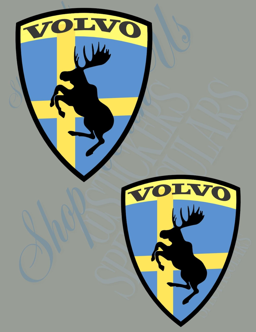 2 VOLVO Sticker Decals Volvo Moose Vinyl Adhesive Decal Volvo Sticker ...