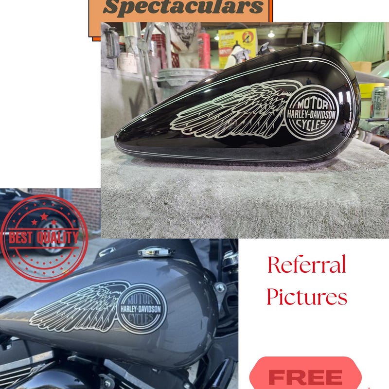 Harley Davidson Tank Emblem - Etsy