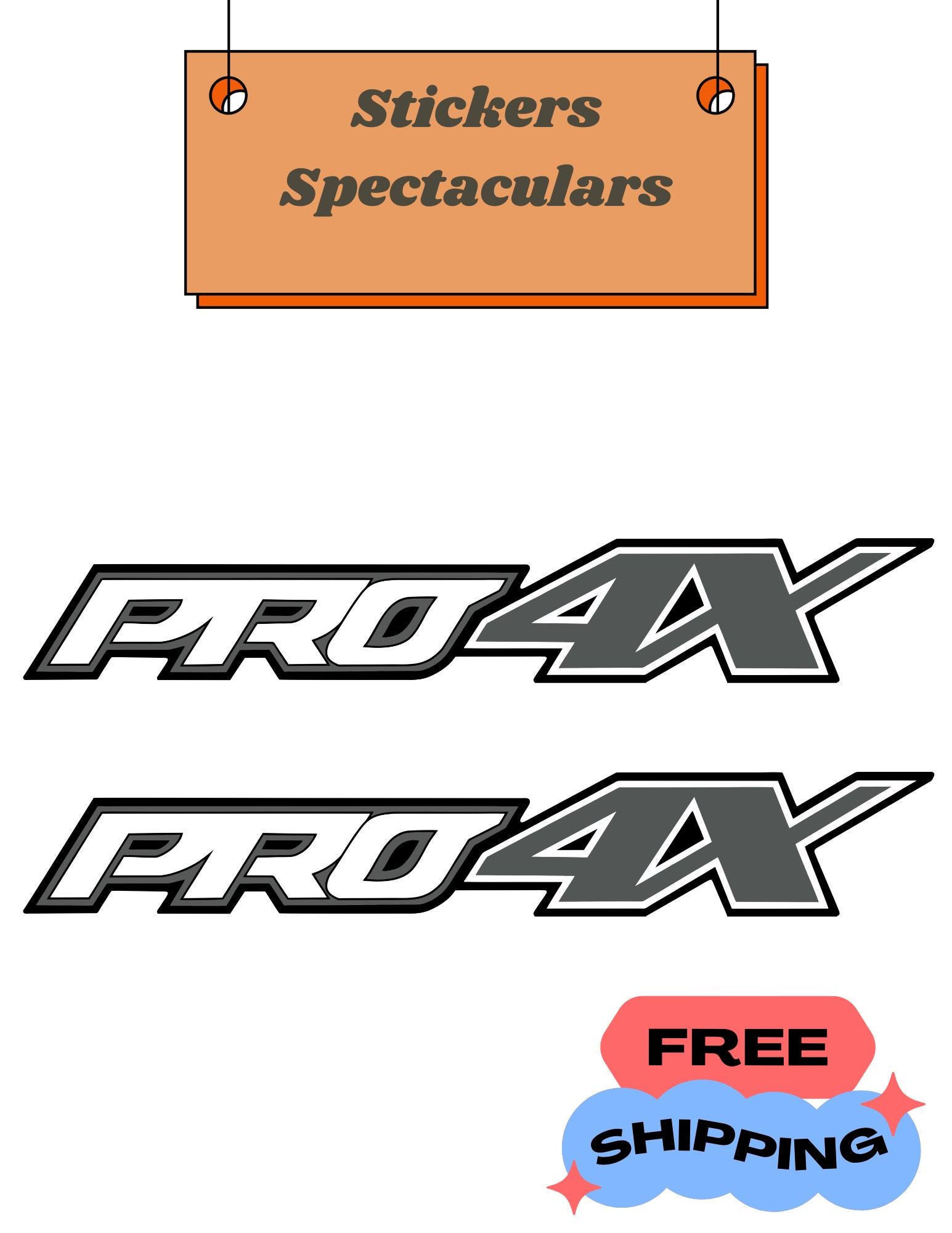 PRO 4X Decals Pro4x Stickers Vinyl PRO4X Nissan Titan Water Resistant ...