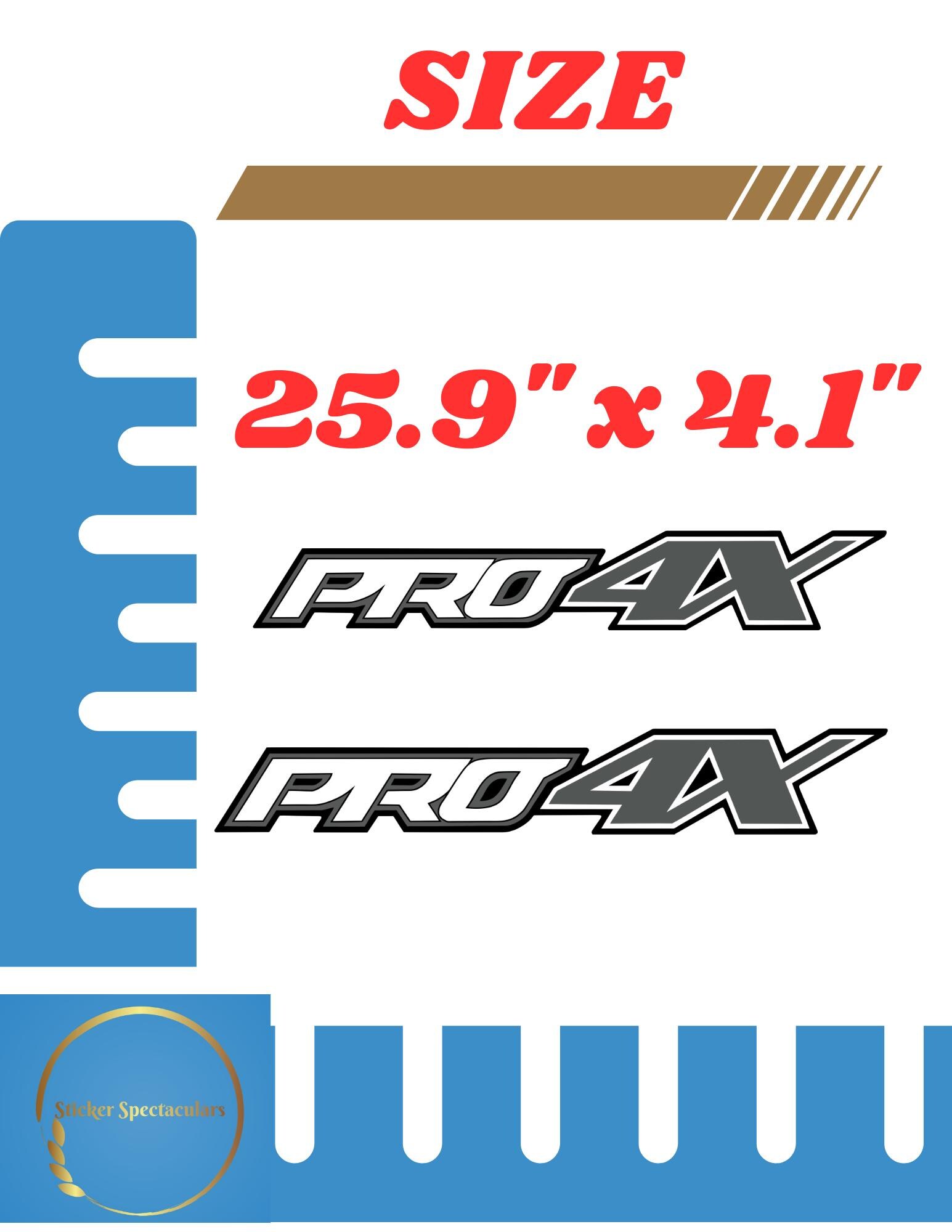 PRO 4X Decals Pro4x Stickers Vinyl PRO4X Nissan Titan Water Resistant ...