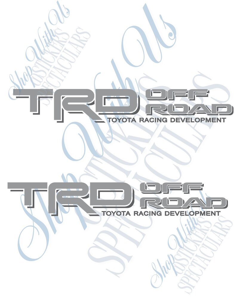 TRD off Road Decals Vinyl Trd Sticker off Road Decals Toyota Racing ...