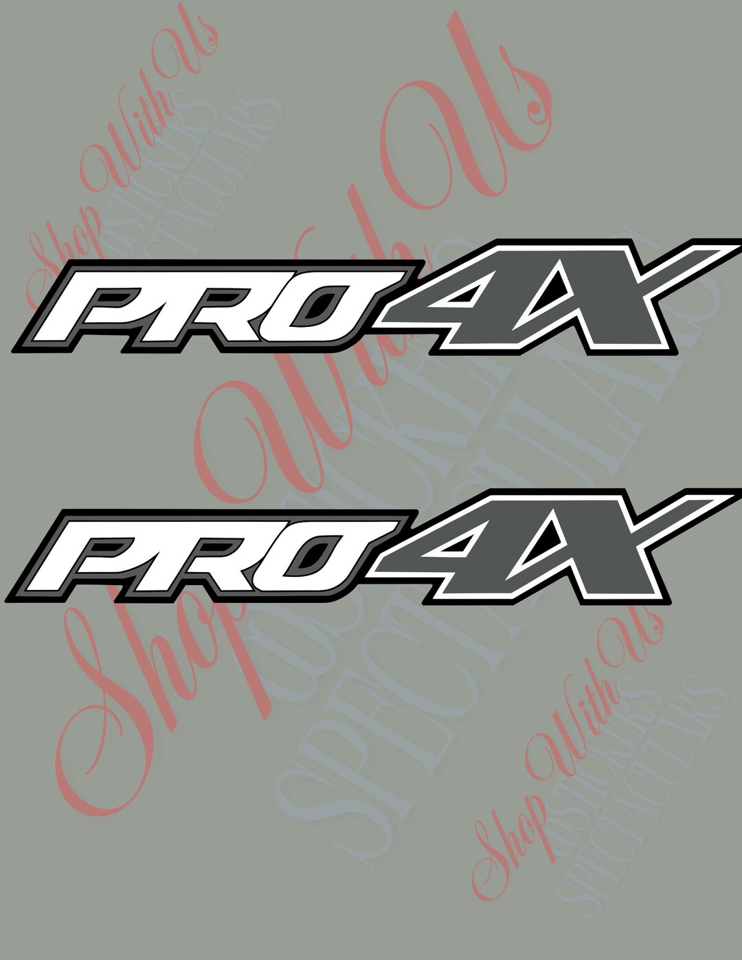 PRO 4X Decals Pro4x Stickers Vinyl PRO4X Nissan Titan Water Resistant ...