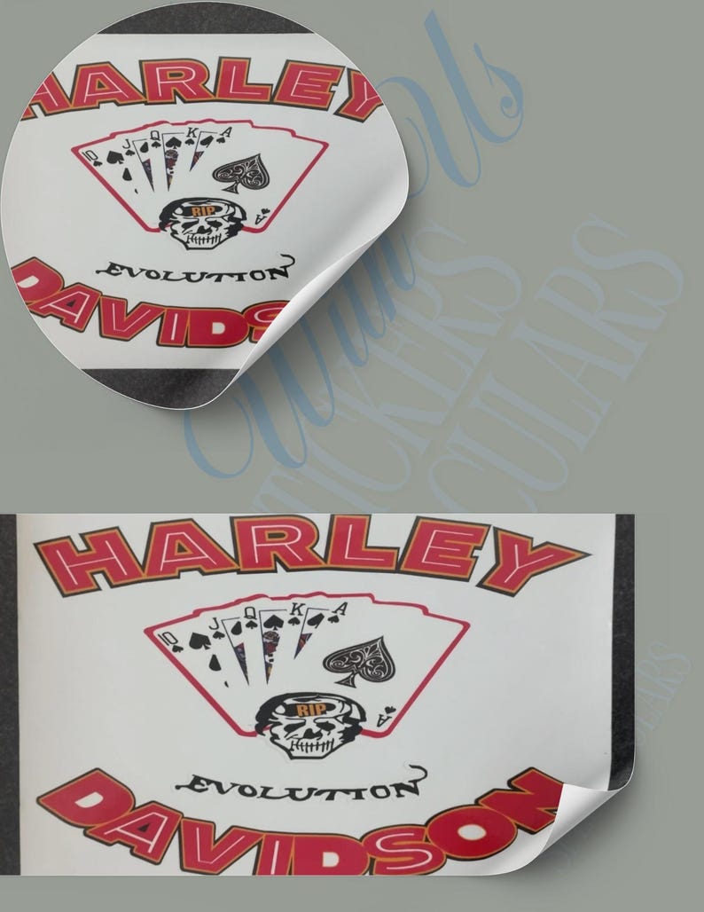 2 Malboro Decals Harley Davidson Decals Stickers Marlboro Man FXR Vinyl ...