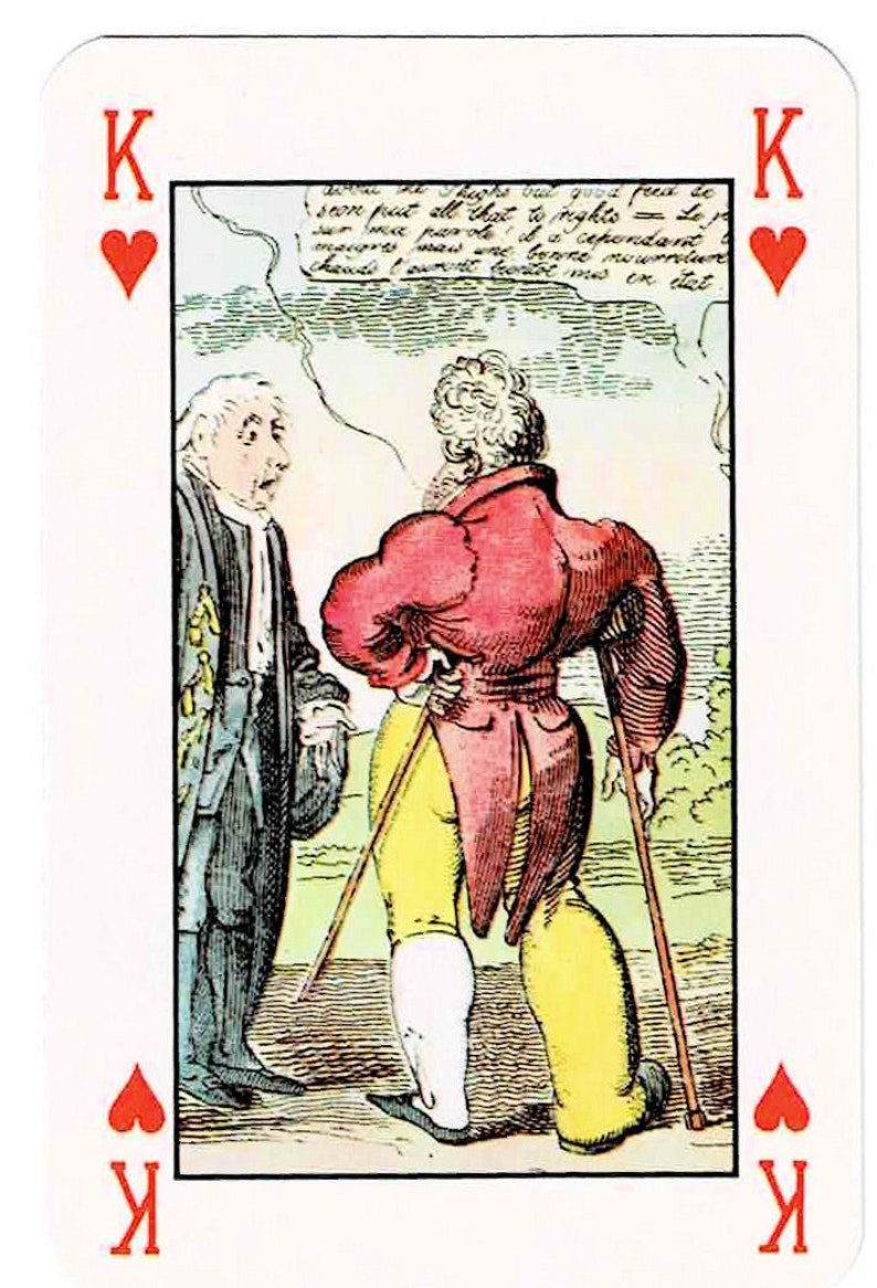 REGENCY CARICATURES on Playing Cards, Brighton Pavilion on Reverse, 2 ...