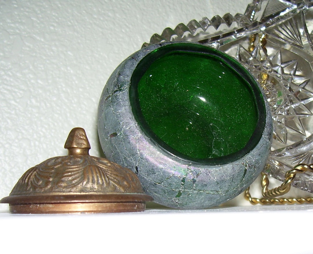 ART GLASS Box by SILVESTRI, Mouth Blown Glass Box With Lid - Etsy