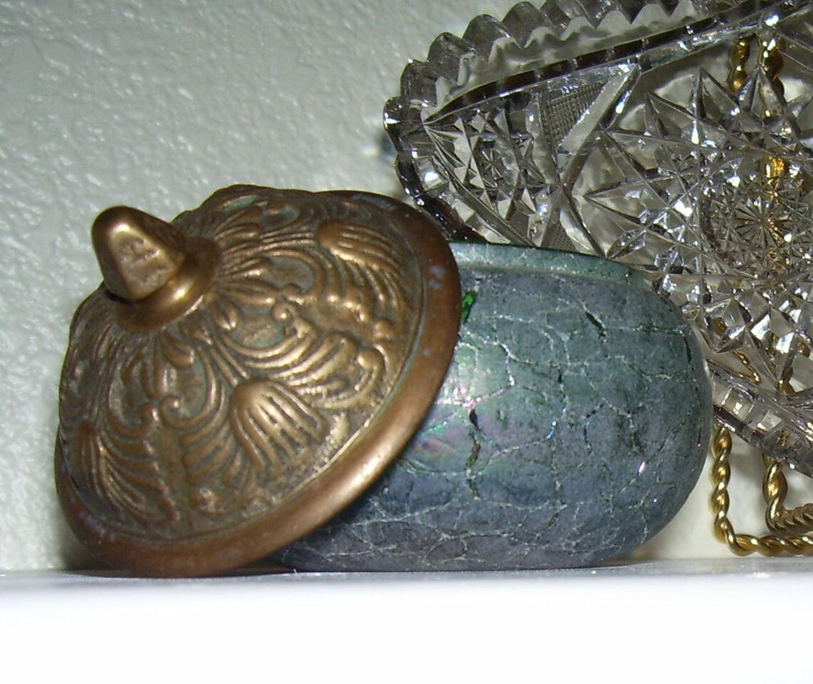 ART GLASS Box by SILVESTRI, Mouth Blown Glass Box With Lid - Etsy