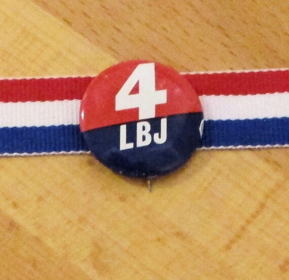 LYNDON JOHNSON 1964 Campaign Pin Campaign Button | Etsy