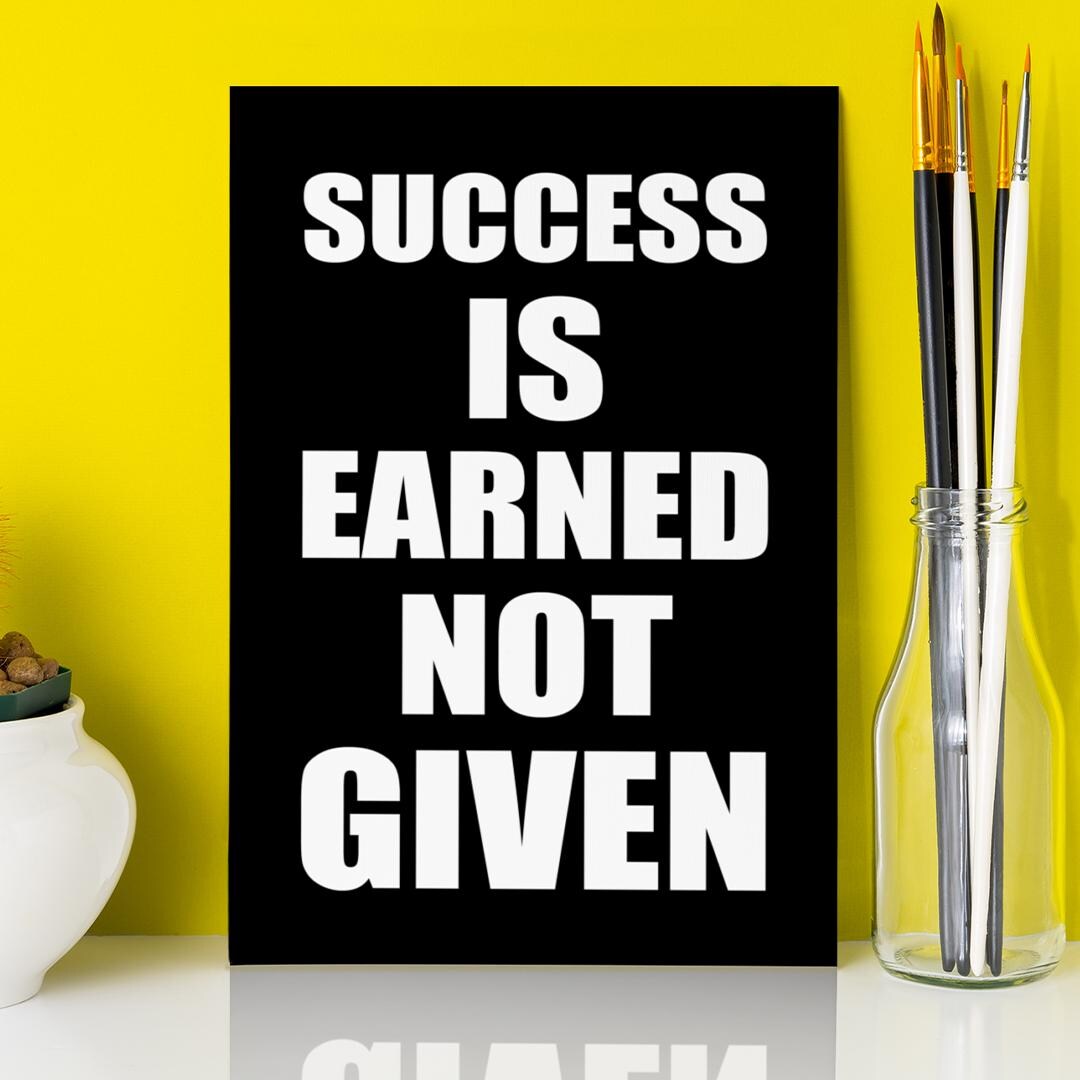 Success Motivational Wall Art, Modern, Fitness and Mindset Posters ...