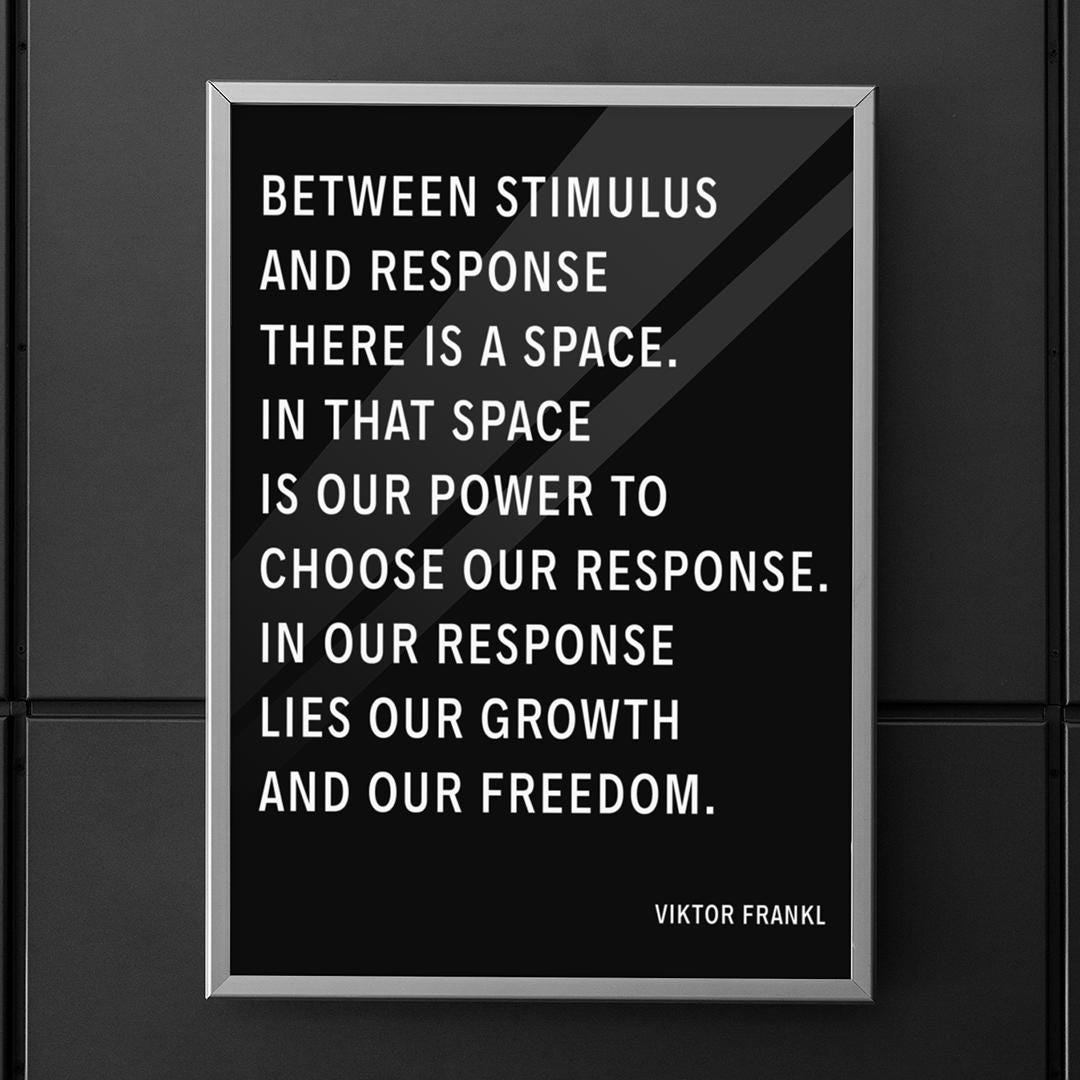 Viktor Frankl Quote Wall Art, Modern, Fitness and Mindset Posters ...