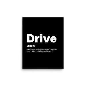 Drive Motivational Wall Art, Modern, Fitness and Mindset Posters ...