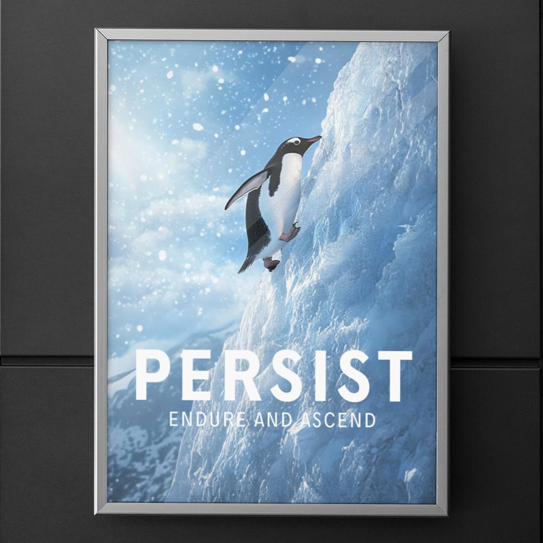Persist Motivational Wall Art, Modern, Fitness and Mindset Posters ...