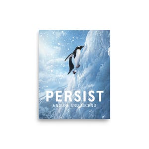 Persist Motivational Wall Art, Modern, Fitness and Mindset Posters ...