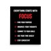 FOCUS Motivational Wall Art, Modern, Fitness and Mindset Posters ...