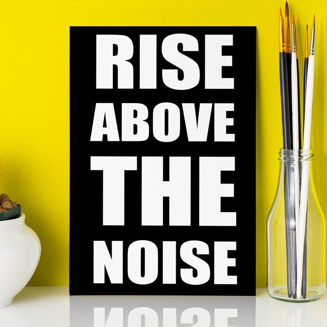 Rise Above Motivational Wall Art, Modern, Fitness and Mindset Posters ...