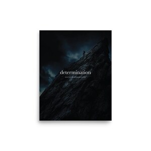 Determination Motivational Wall Art, Modern, Fitness and Mindset ...