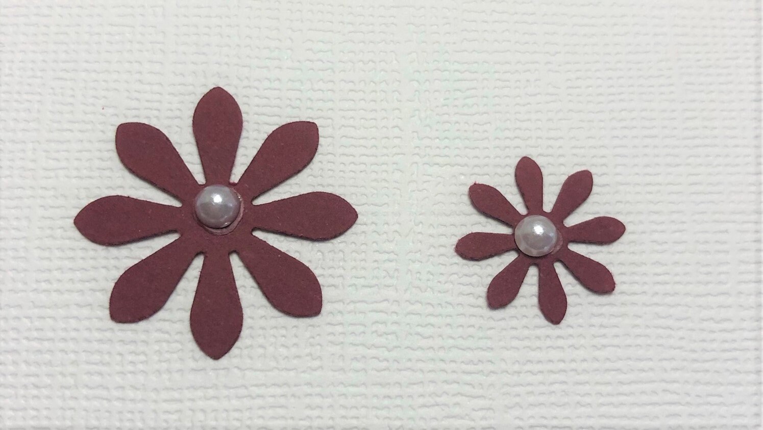 Handmade Red Paper Flowers, Embellishments, Card-making, Scrapbooking ...